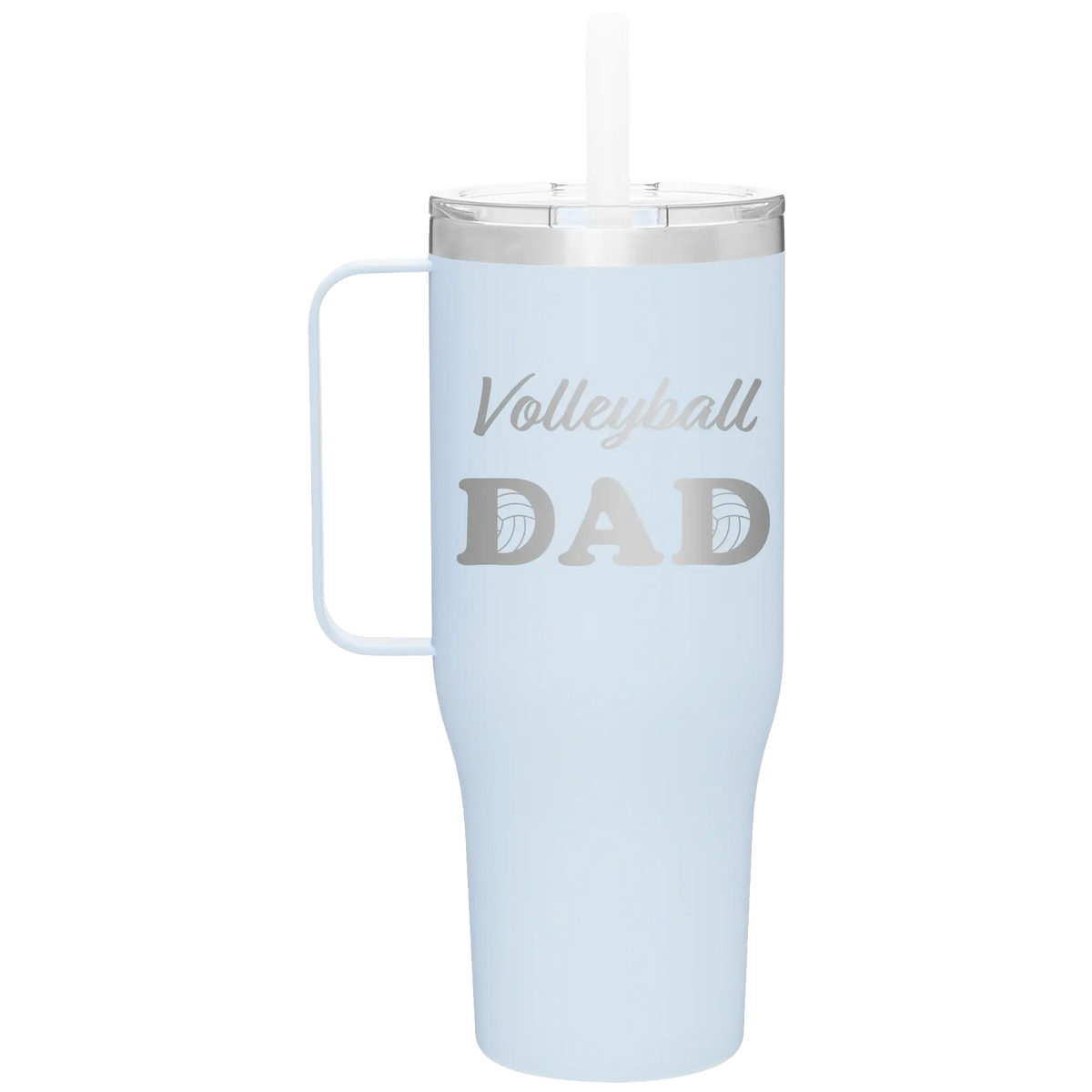 Personalized Volleyball Dad2 40 oz Tumbler Mug - Landfall | Iconic Imprint