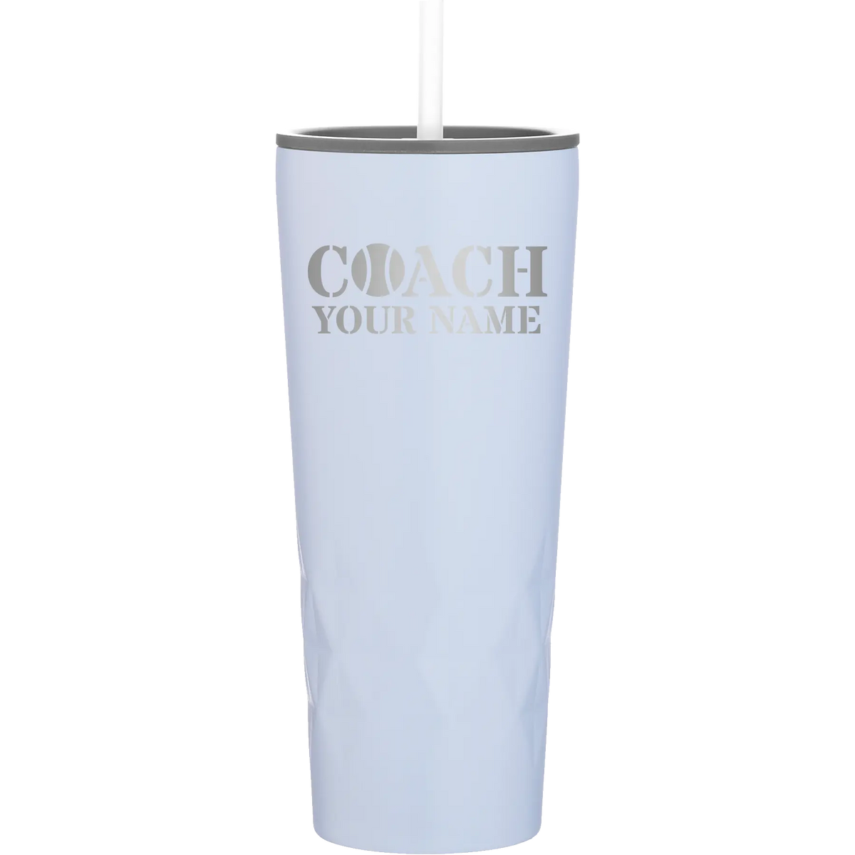 Personalized Coach Tennis 20.9 oz Tumbler - Landfall | Iconic Imprint