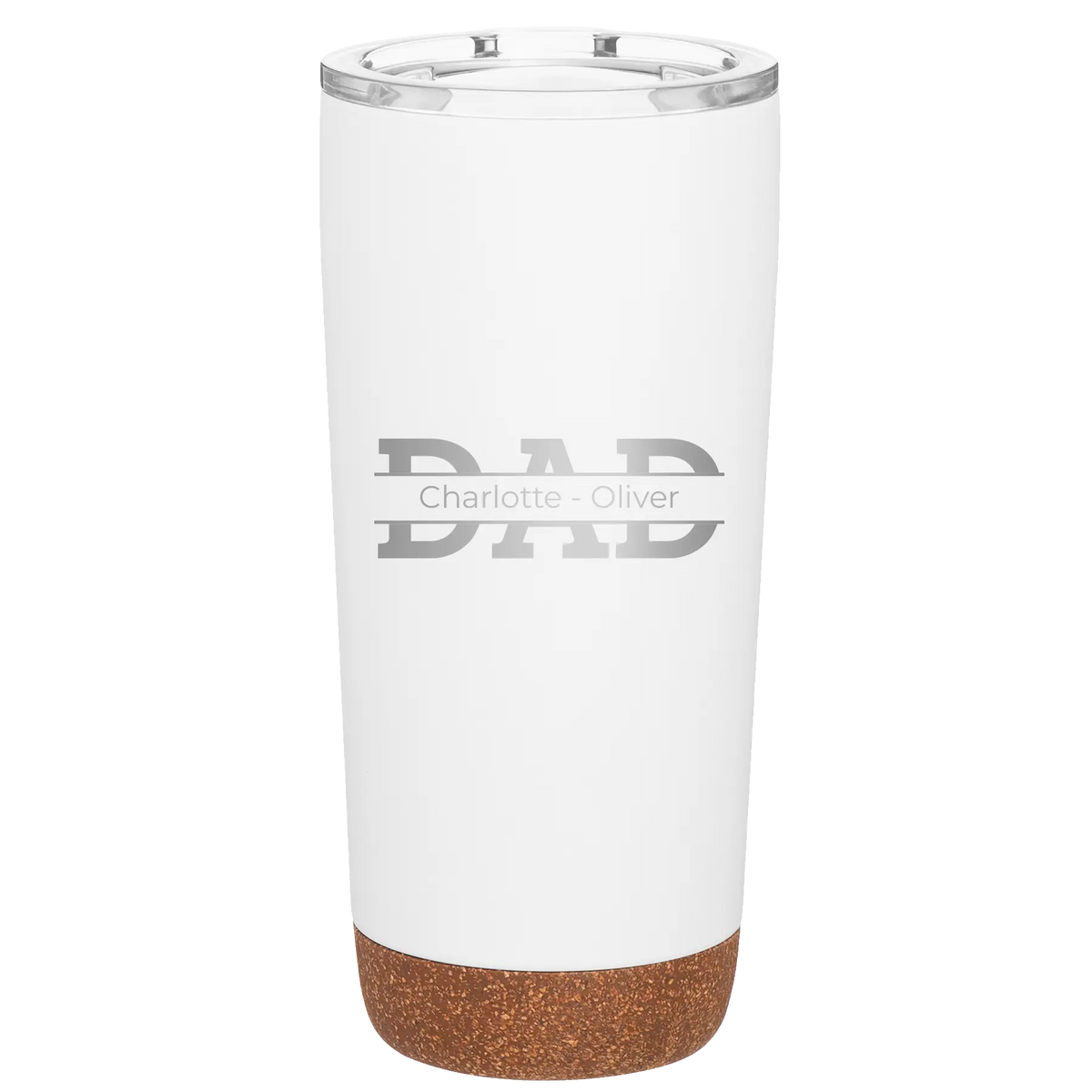 Personalized Dad 20 oz Tumbler - White | Iconic Imprint