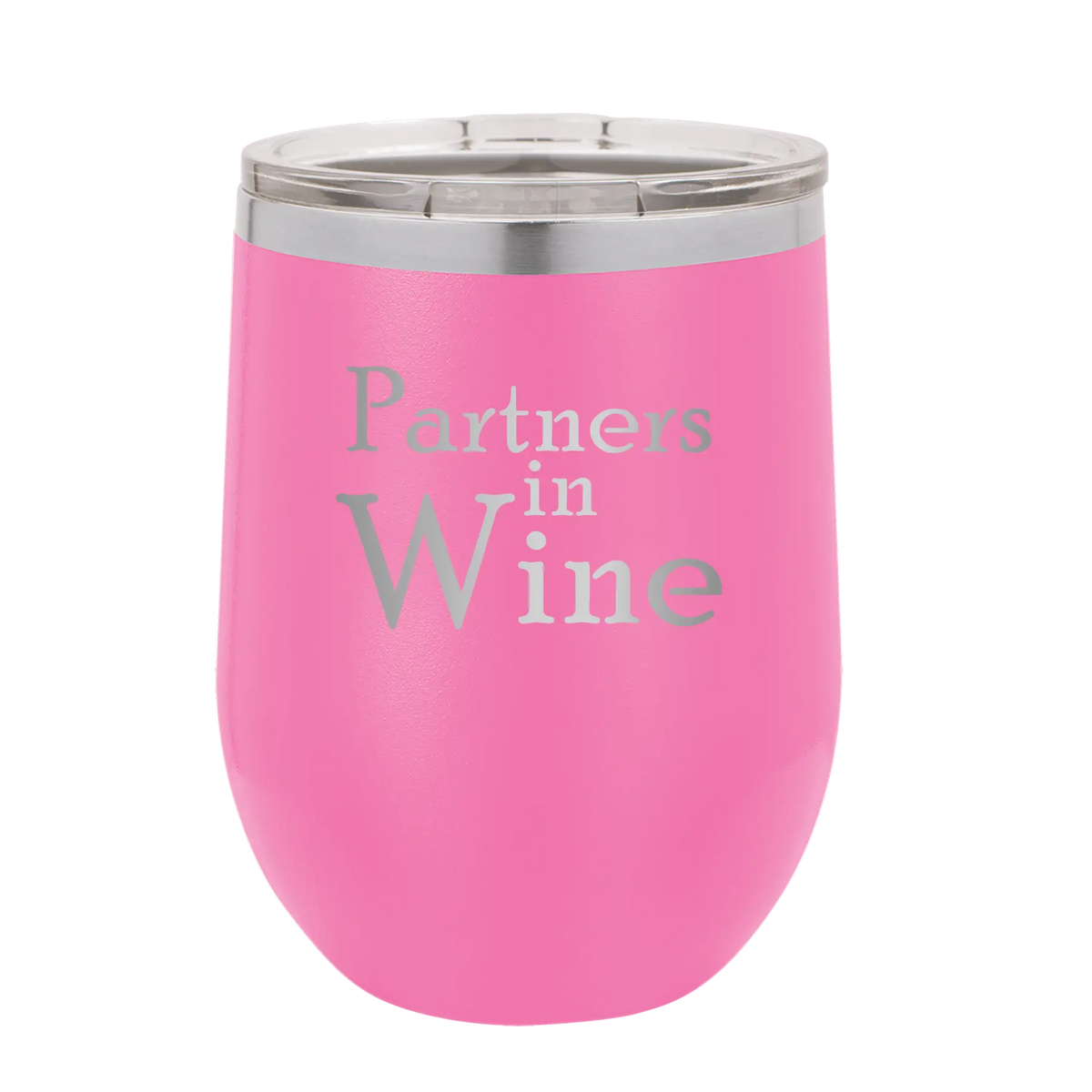 Personalized Partners in Wine Wine Cup - Pink | Iconic Imprint