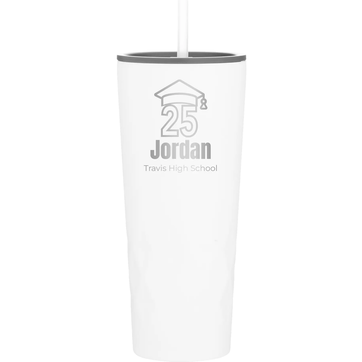 Personalized Year 2025 20.9 oz Tumbler - White | Iconic Imprint