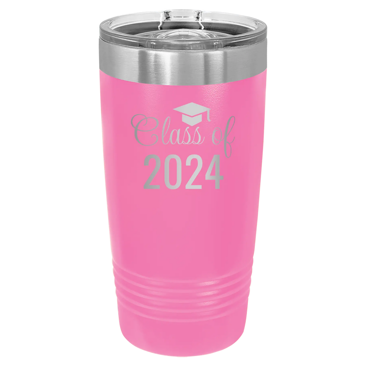 Personalized Class of 20 oz Tumbler - Pink | Iconic Imprint