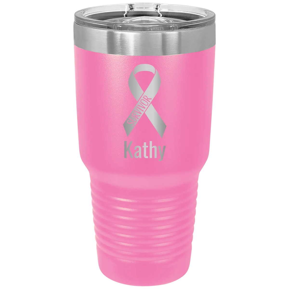 Personalized Survivor 30 oz Tumbler - Pink | Iconic Imprint