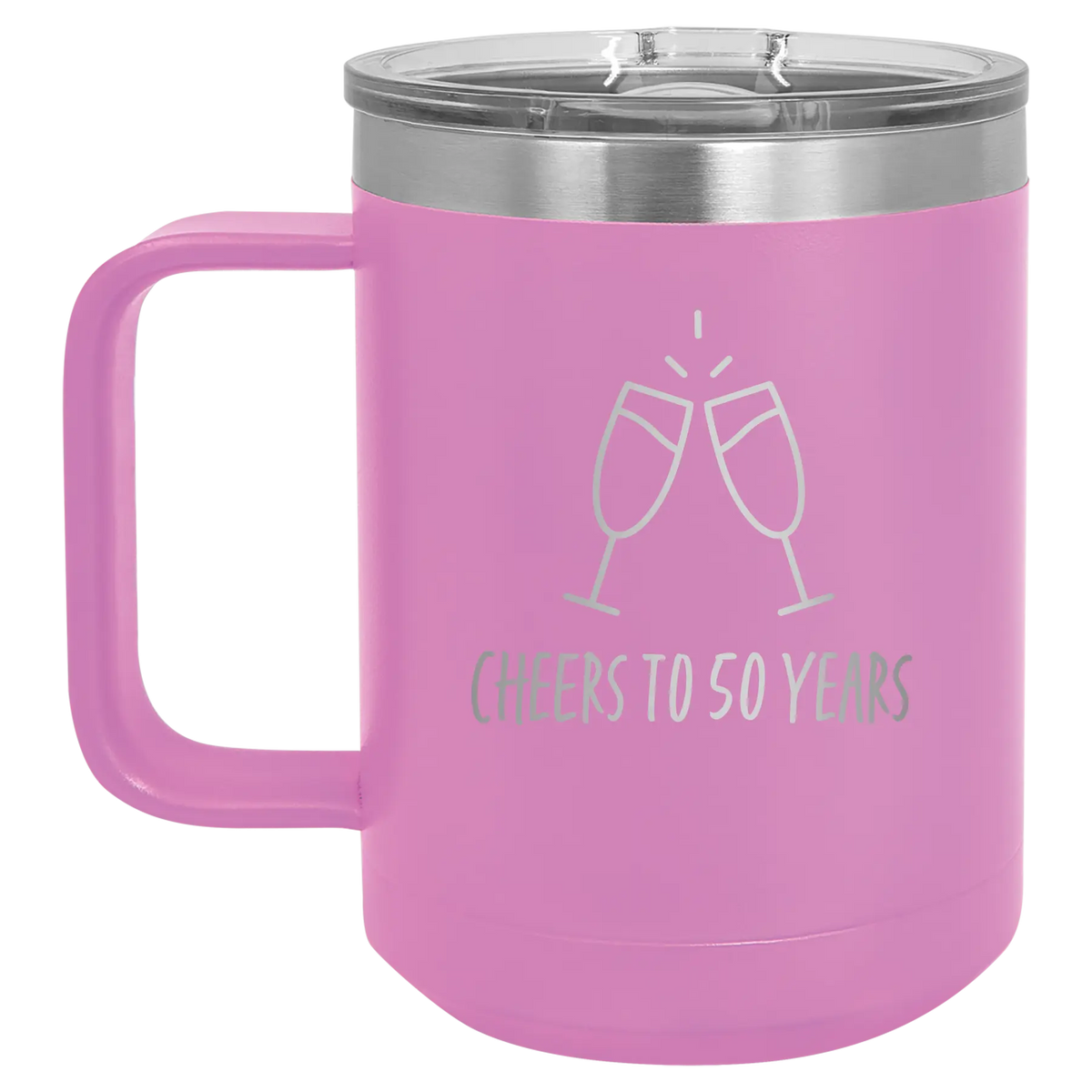 Personalized Cheers 15 oz Mug - Light Purple | Iconic Imprint