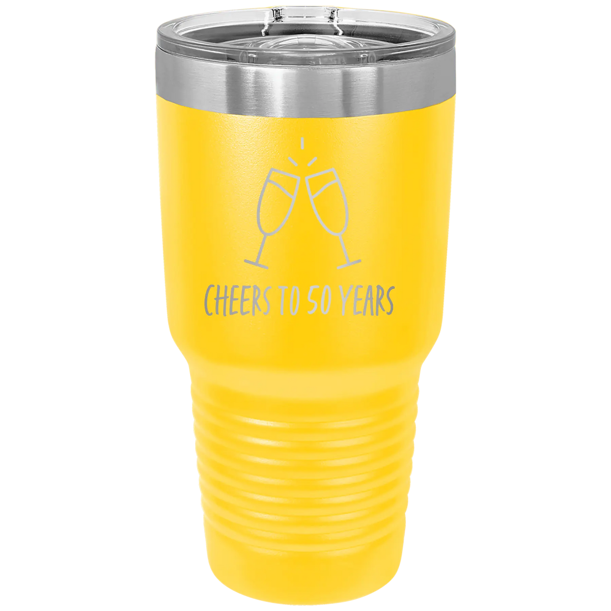 Personalized Cheers 30 oz Tumbler - Yellow | Iconic Imprint