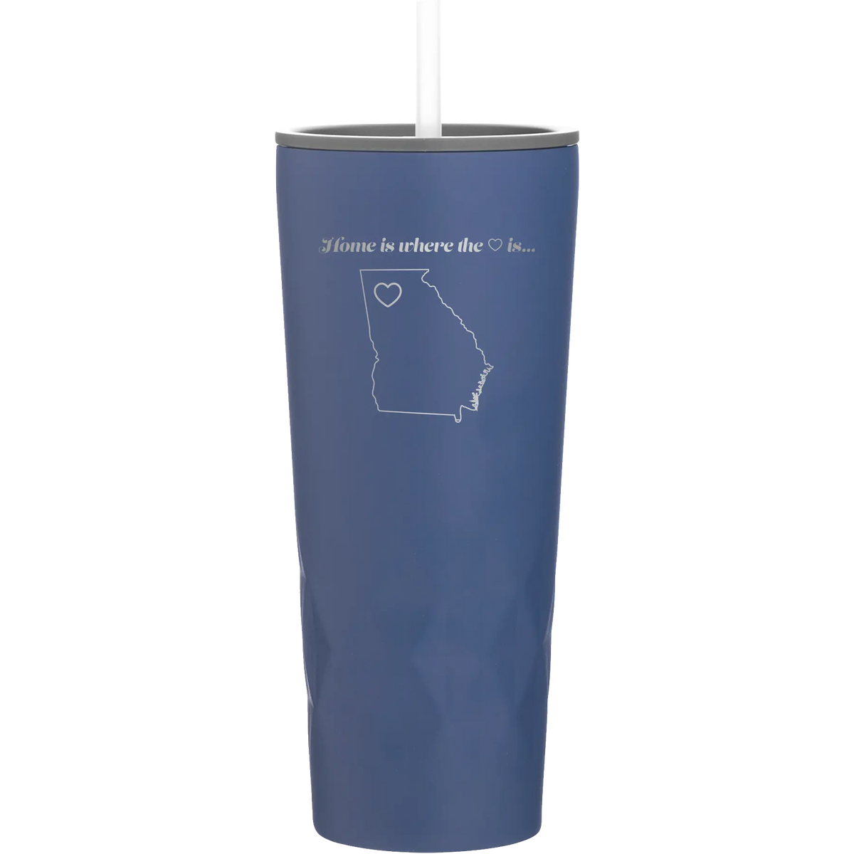 Personalized Georgia Heart 20.9 oz Tumbler - Constellation | Iconic Imprint