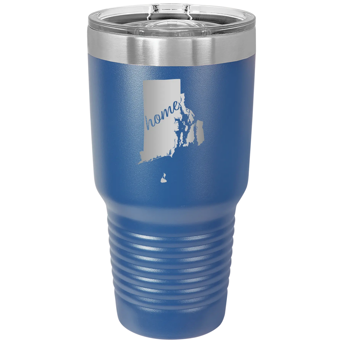 Personalized Rhode Island Home 30 oz Tumbler - Royal Blue | Iconic Imprint
