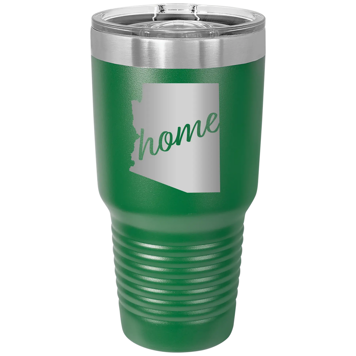 Personalized Arizona Home 30 oz Tumbler - Green | Iconic Imprint