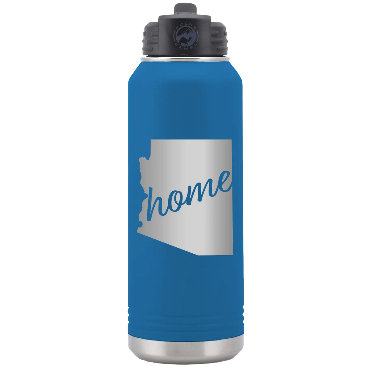 Personalized Arizona Home 32 oz Water Bottle - Royal Blue | Iconic Imprint