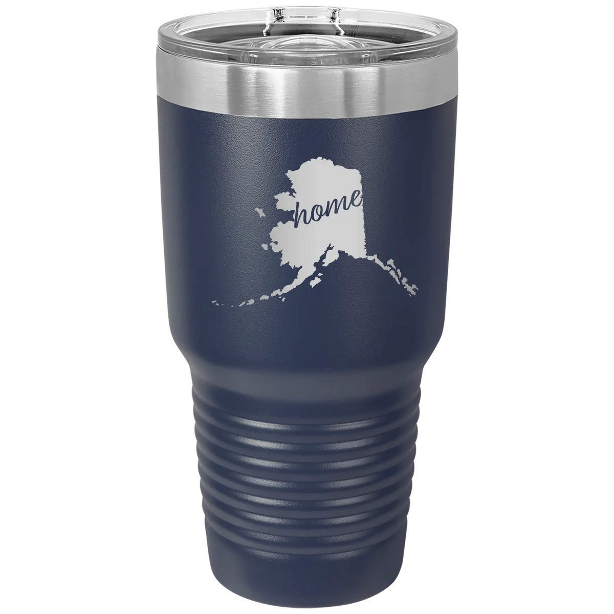 Personalized Alaska Home 30 oz Tumbler - Navy | Iconic Imprint