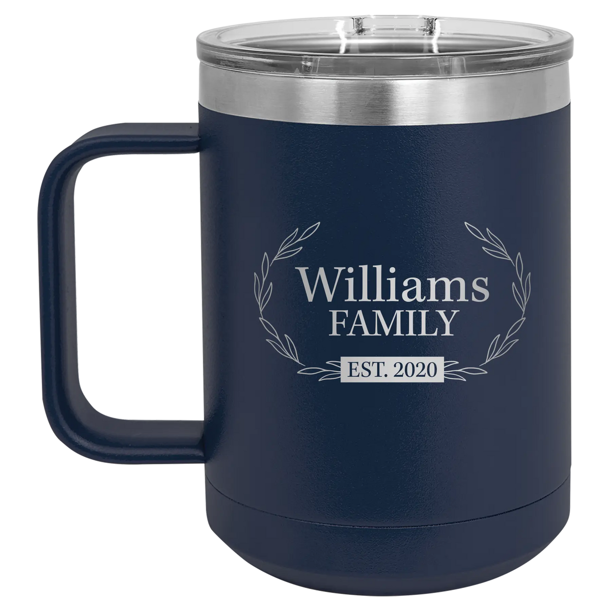 Personalized Family est 15 oz Mug - Navy | Iconic Imprint