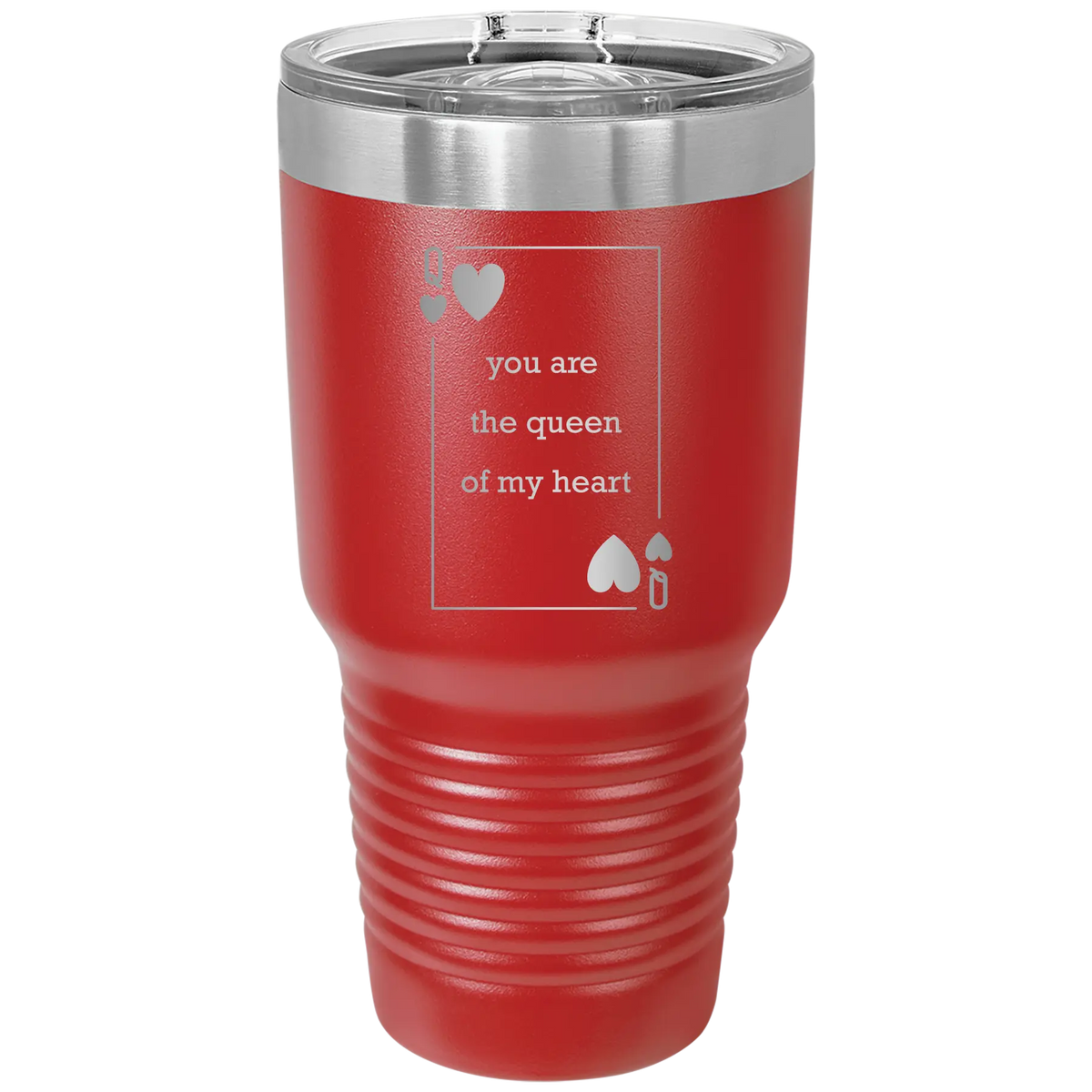 Personalized You Are the Queen of My Heart 30 oz Tumbler - Red | Iconic ...