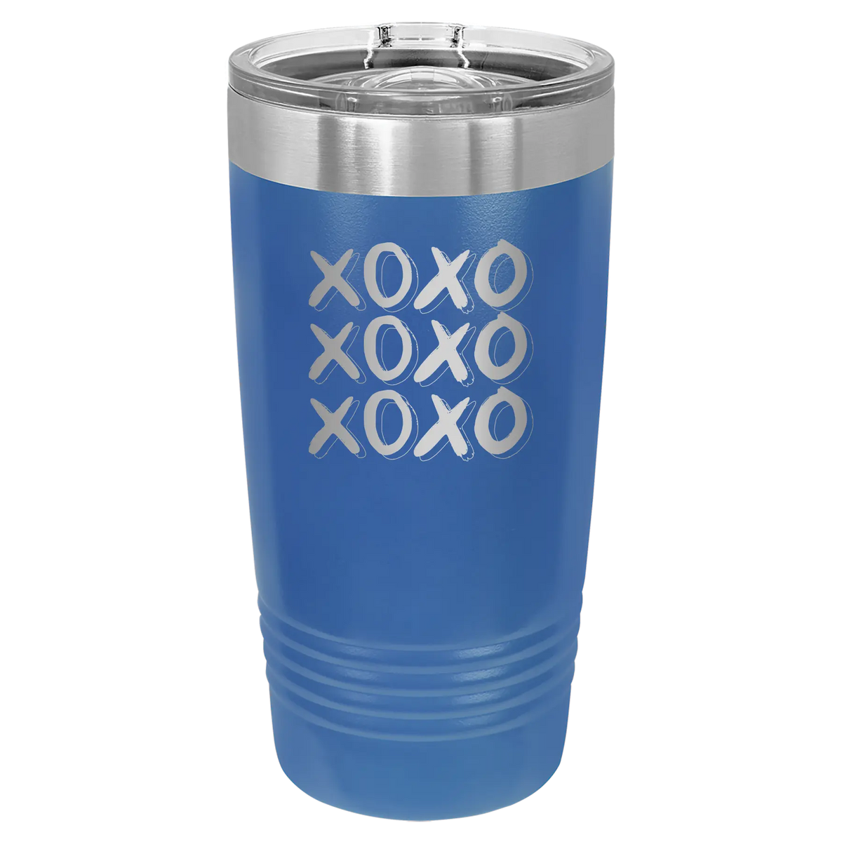 Personalized XOXO x3 20 oz Tumbler - Royal Blue | Iconic Imprint