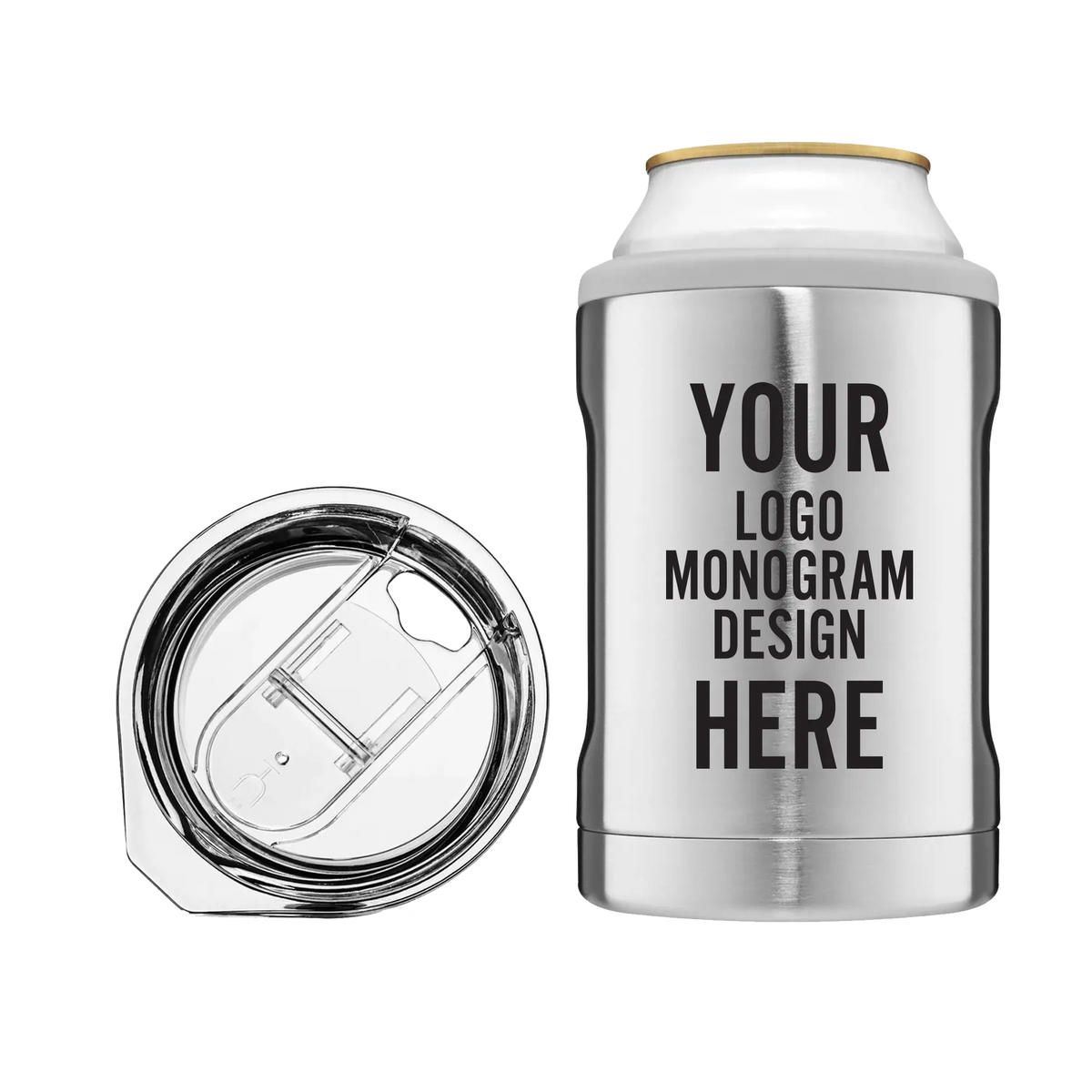 Personalized BruMate Hopsulator Duo 2-in-1 - Stainless | Iconic Imprint