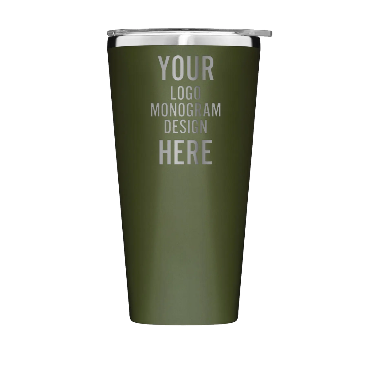Personalized BruMate Imperial 20 oz Pint Tumbler - OD Green | Iconic ...