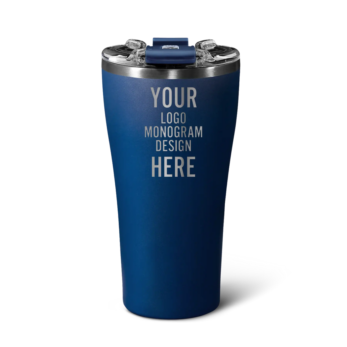 Personalized BruMate NAV 22 oz Tumbler - Matte Navy | Iconic Imprint