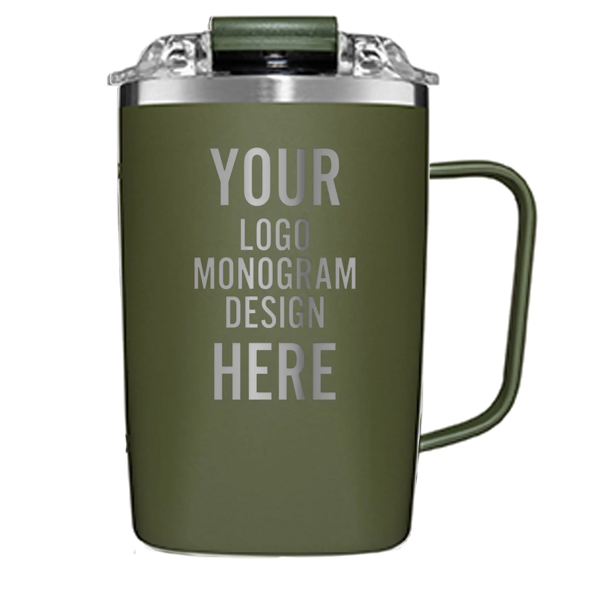 Personalized BruMate Toddy 16 oz Mug - OD Green | Iconic Imprint
