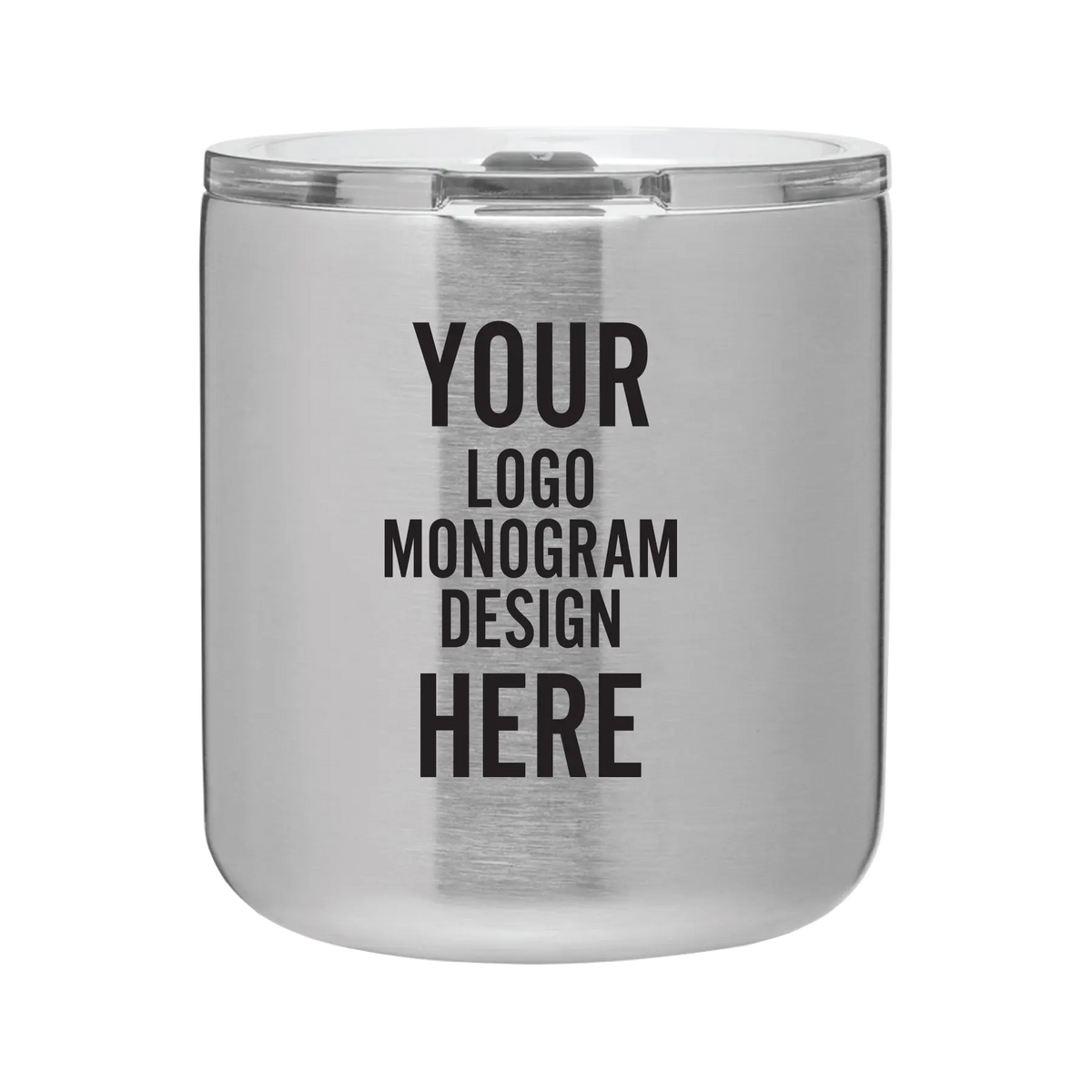 Personalized h2go 12 oz Spark Lowball Tumbler - Stainless | Iconic Imprint