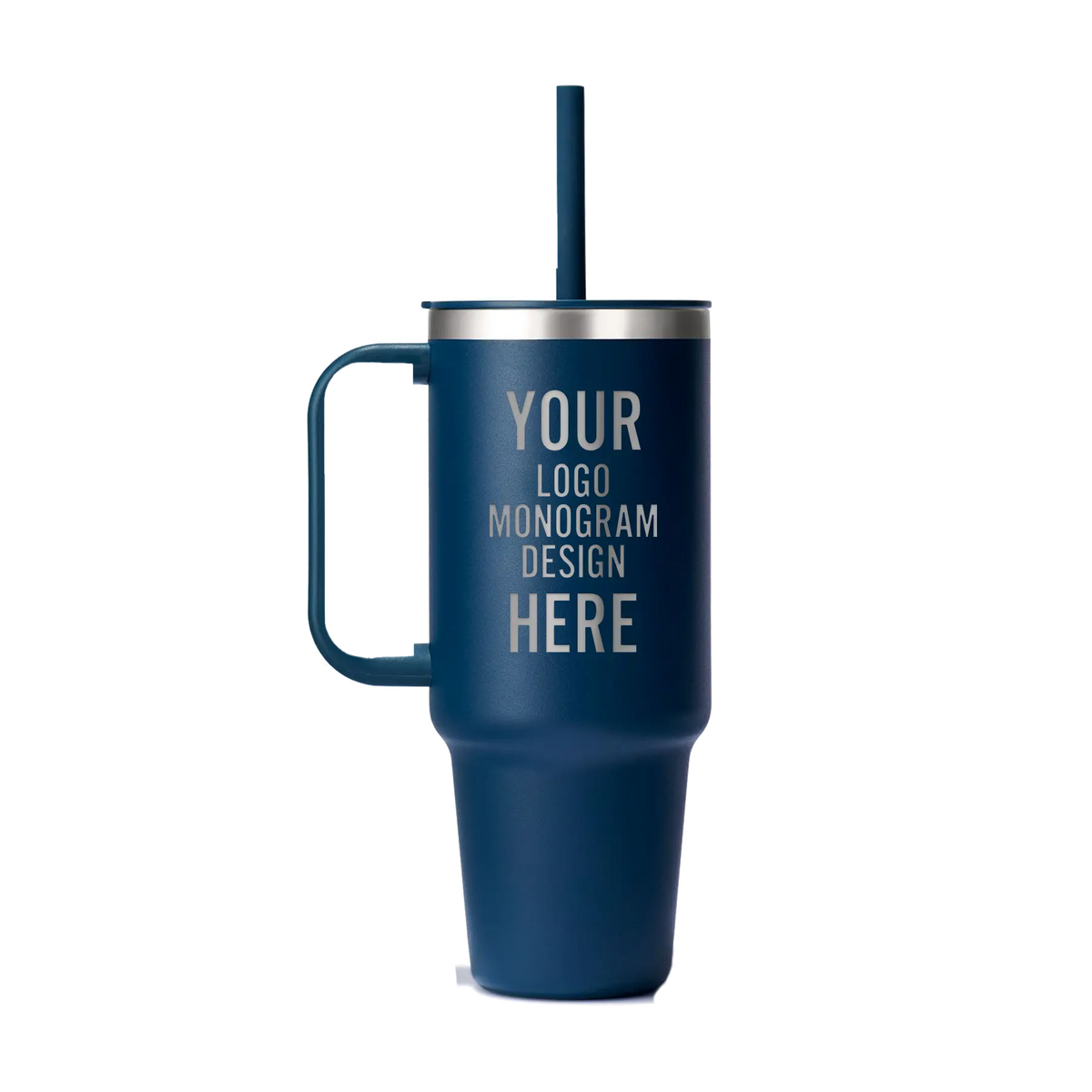 Custom Etched Hydro Flask 40 oz All Around Travel Tumbler in Indigo ...