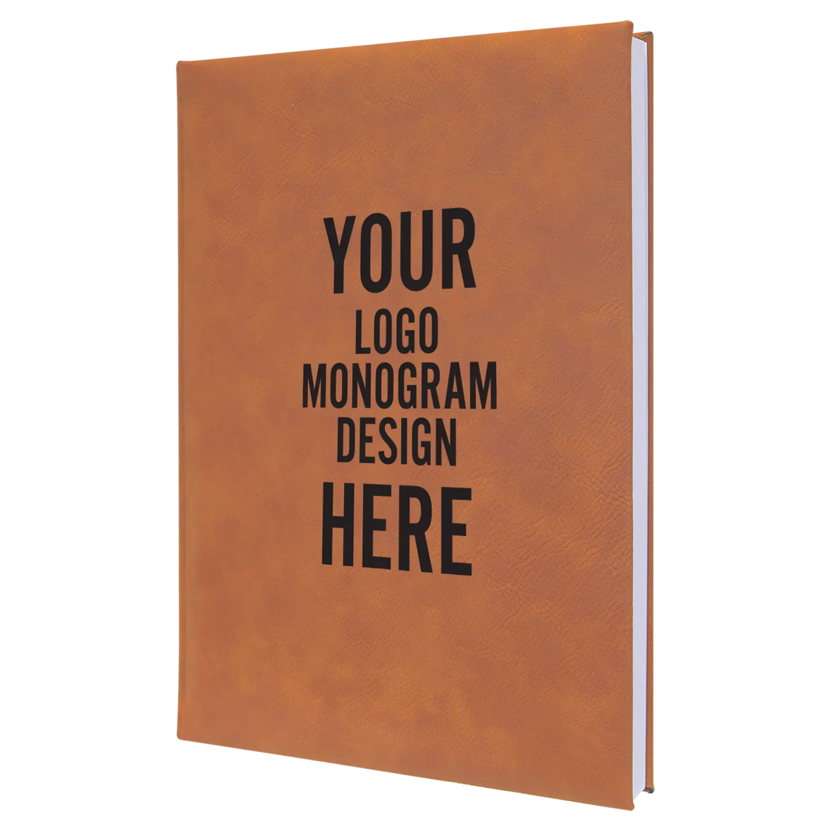 Personalized Leatherette Sketch Book 7" x 9.75" (Blank Pages) - Rawhide ...