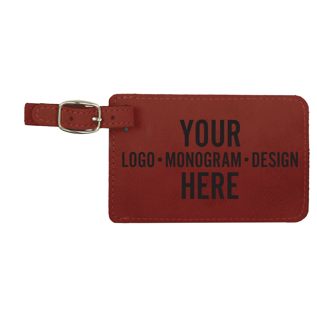 Personalized Leatherette Luggage Tag - Rose | Iconic Imprint