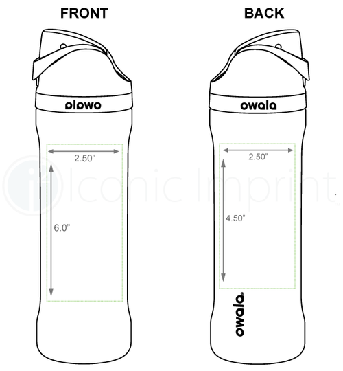 Personalized Owala 24 oz Freesip Water Bottle - Shy Marshmallow ...