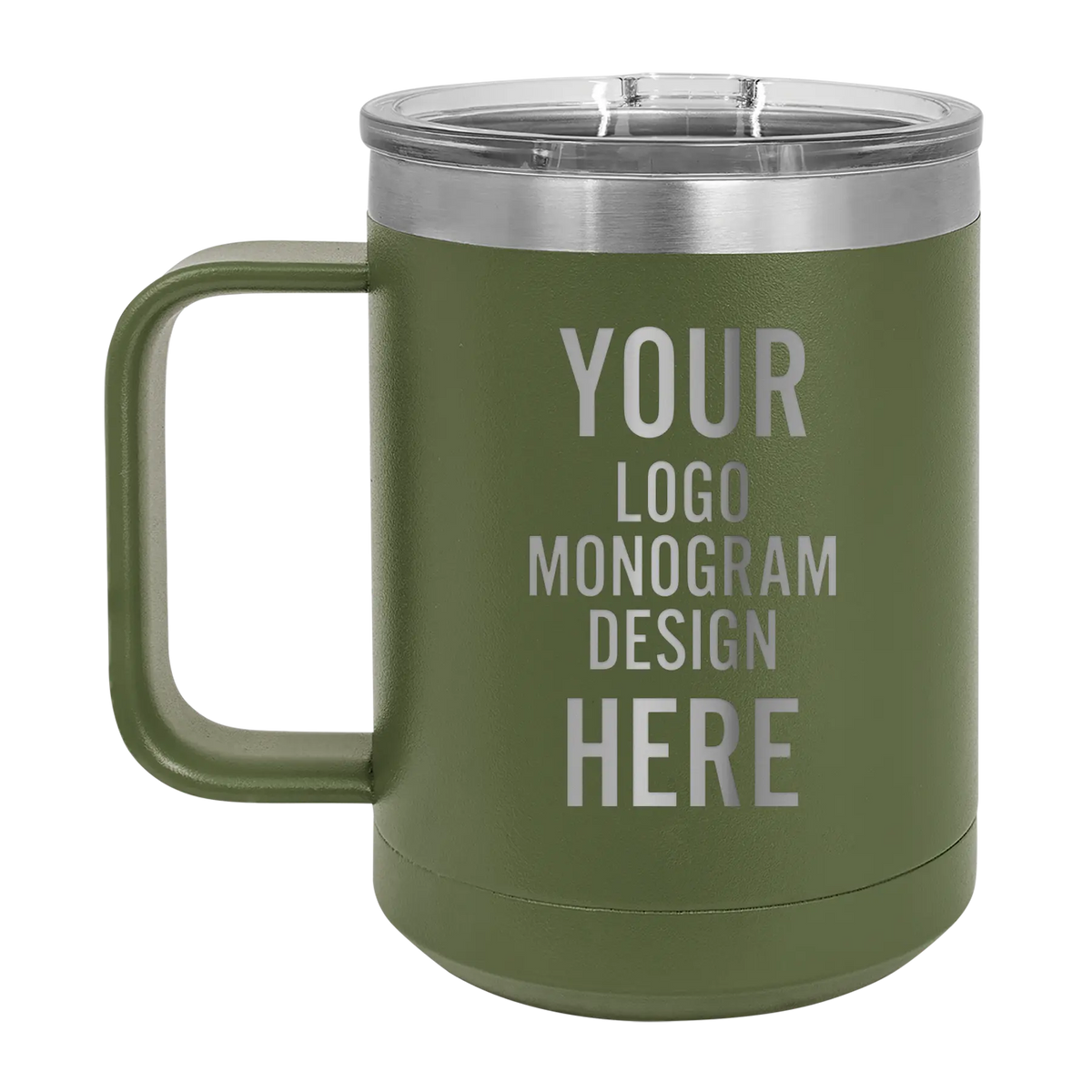 Personalized Polar Camel 15 oz Mug - Olive Green | Iconic Imprint
