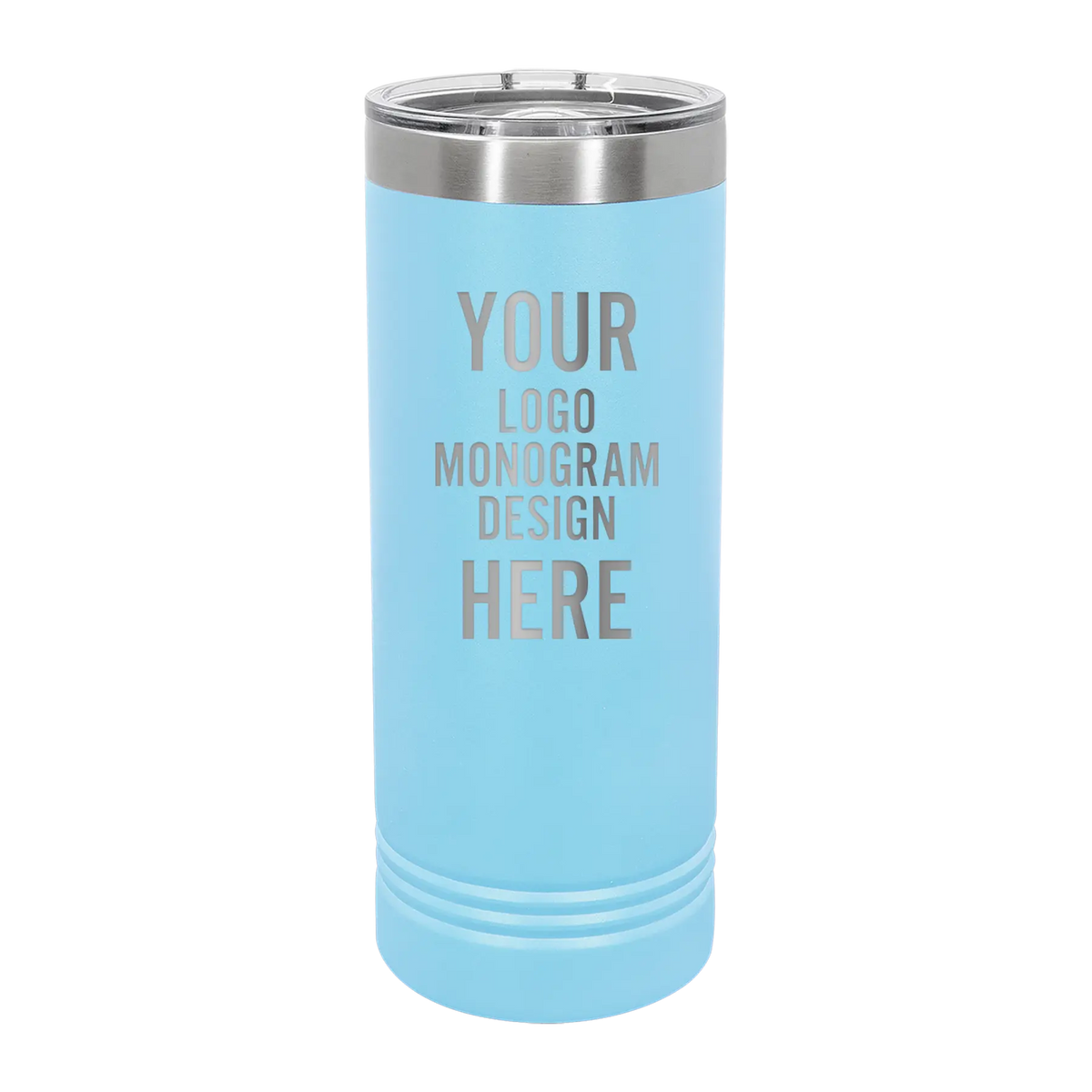 Personalized Polar Camel 22 oz Skinny Tumbler - Light Blue | Iconic Imprint