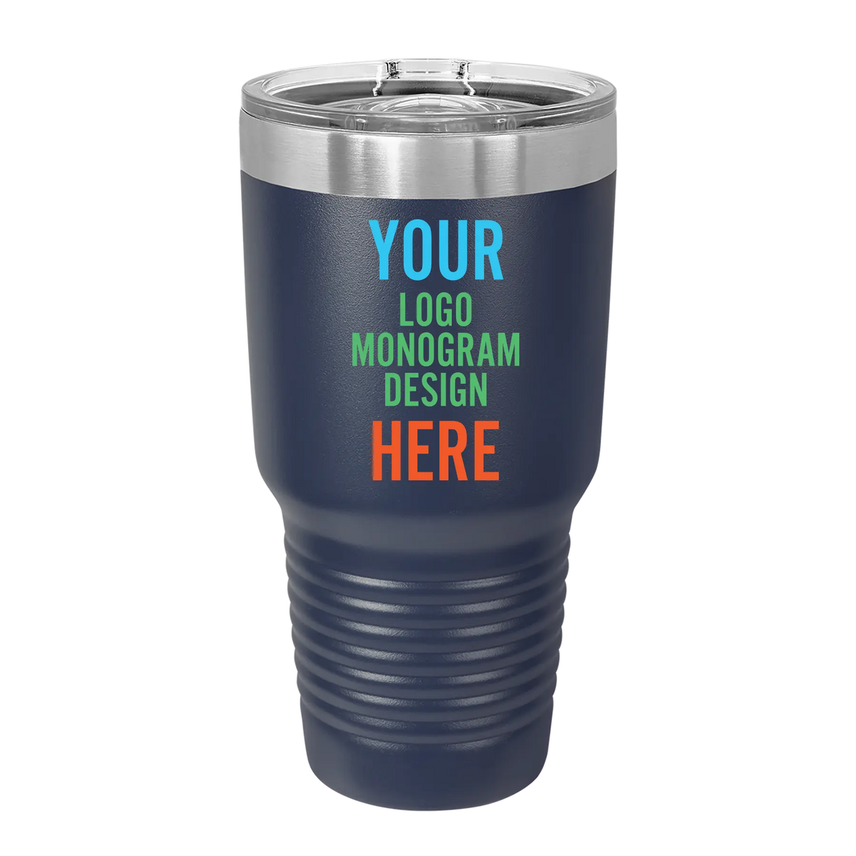 Personalized Polar Camel 30 oz Tumbler with Sliding Lid - Navy | Iconic ...