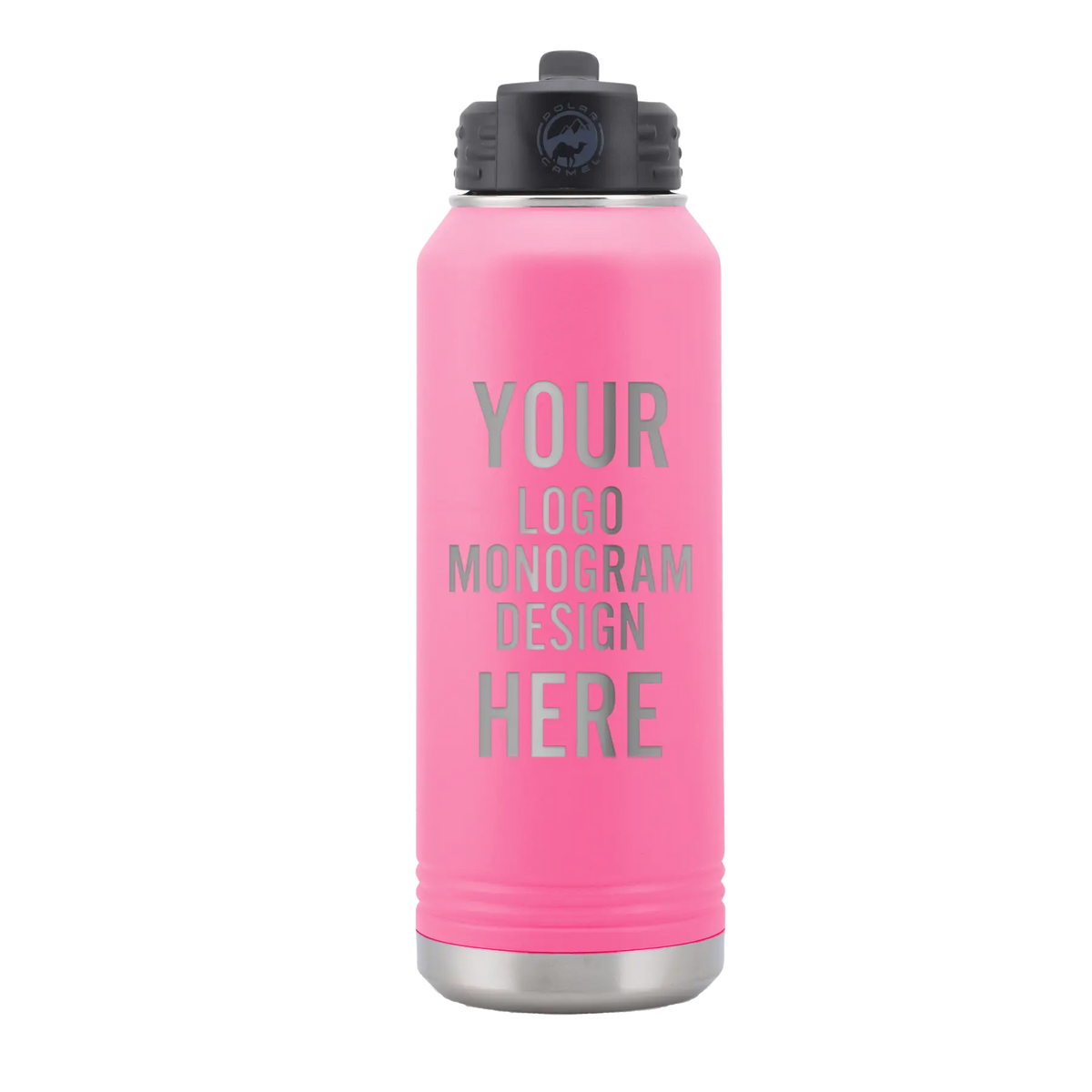 Personalized Polar Camel 32 oz Water Bottle - Pink | Iconic Imprint