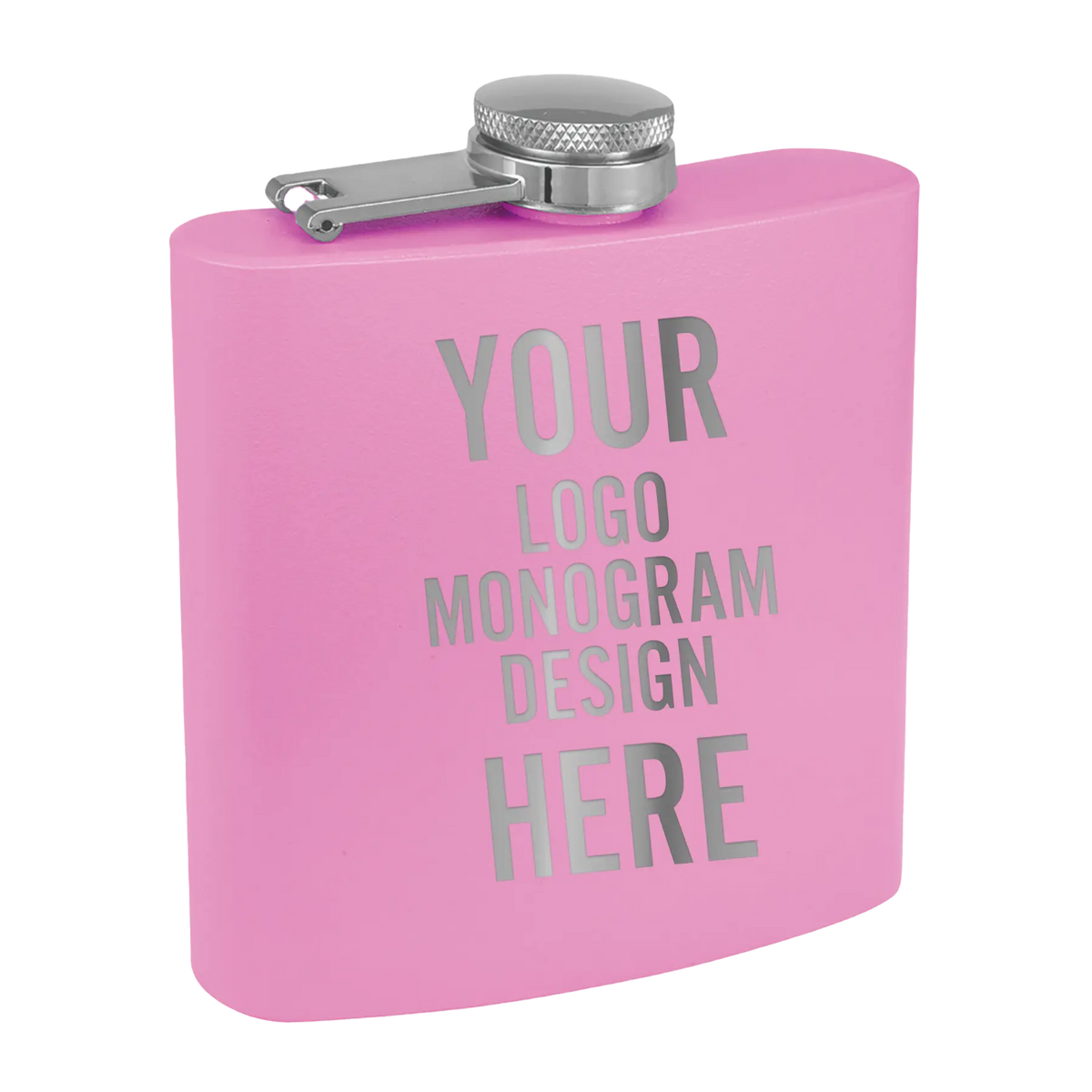 Personalized Polar Camel 6 oz Hip Flask - Light Purple | Iconic Imprint