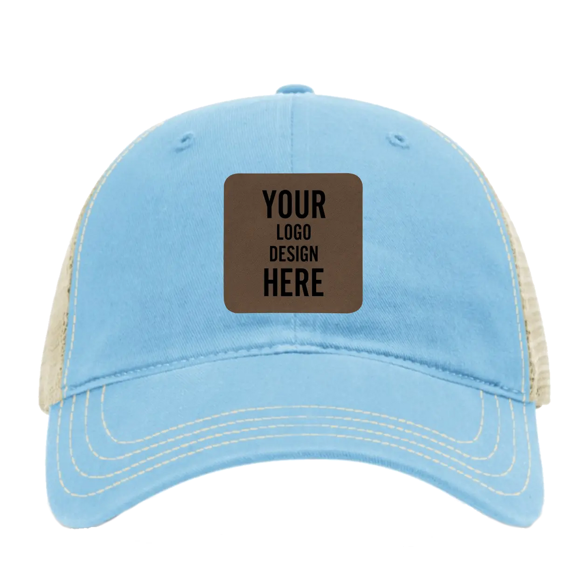 Richardson 111 Unstructured Trucker Hat - Columbia Blue with ...