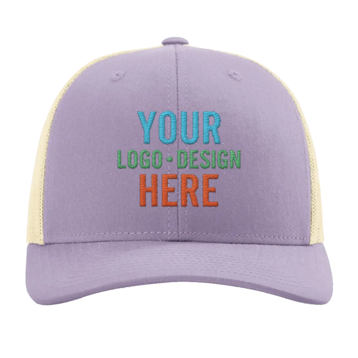 Embroidered Richardson 115 Low Pro Trucker Hat - Lilac | Iconic Imprint