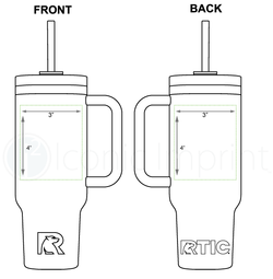 Personalized RTIC 30 oz Road Trip Tumbler - Black | Iconic Imprint