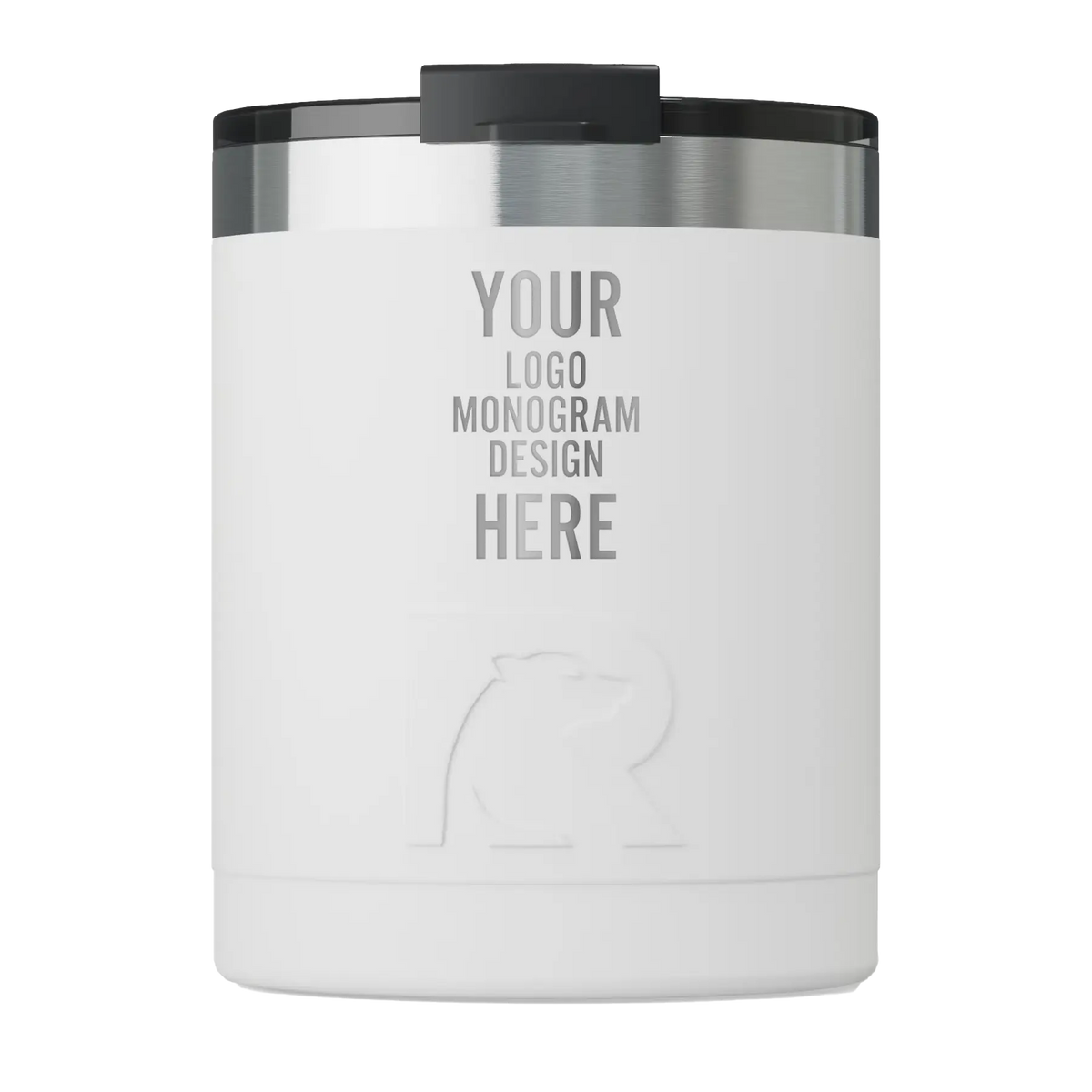 Personalized RTIC 12 oz Essential Lowball Tumbler - White| Iconic Imprint