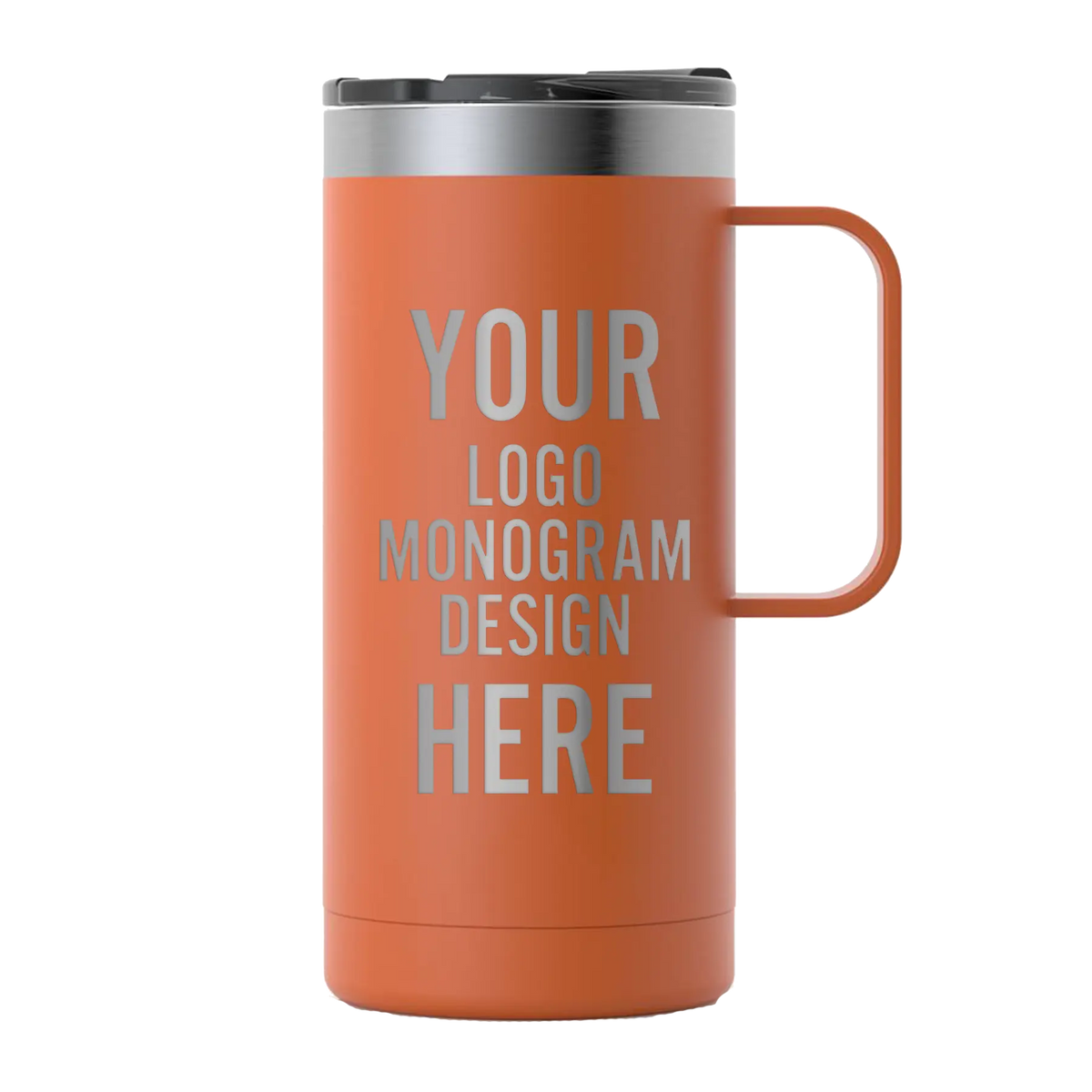 Personalized RTIC 16 oz Travel Mug - Burnt Orange | Iconic Imprint