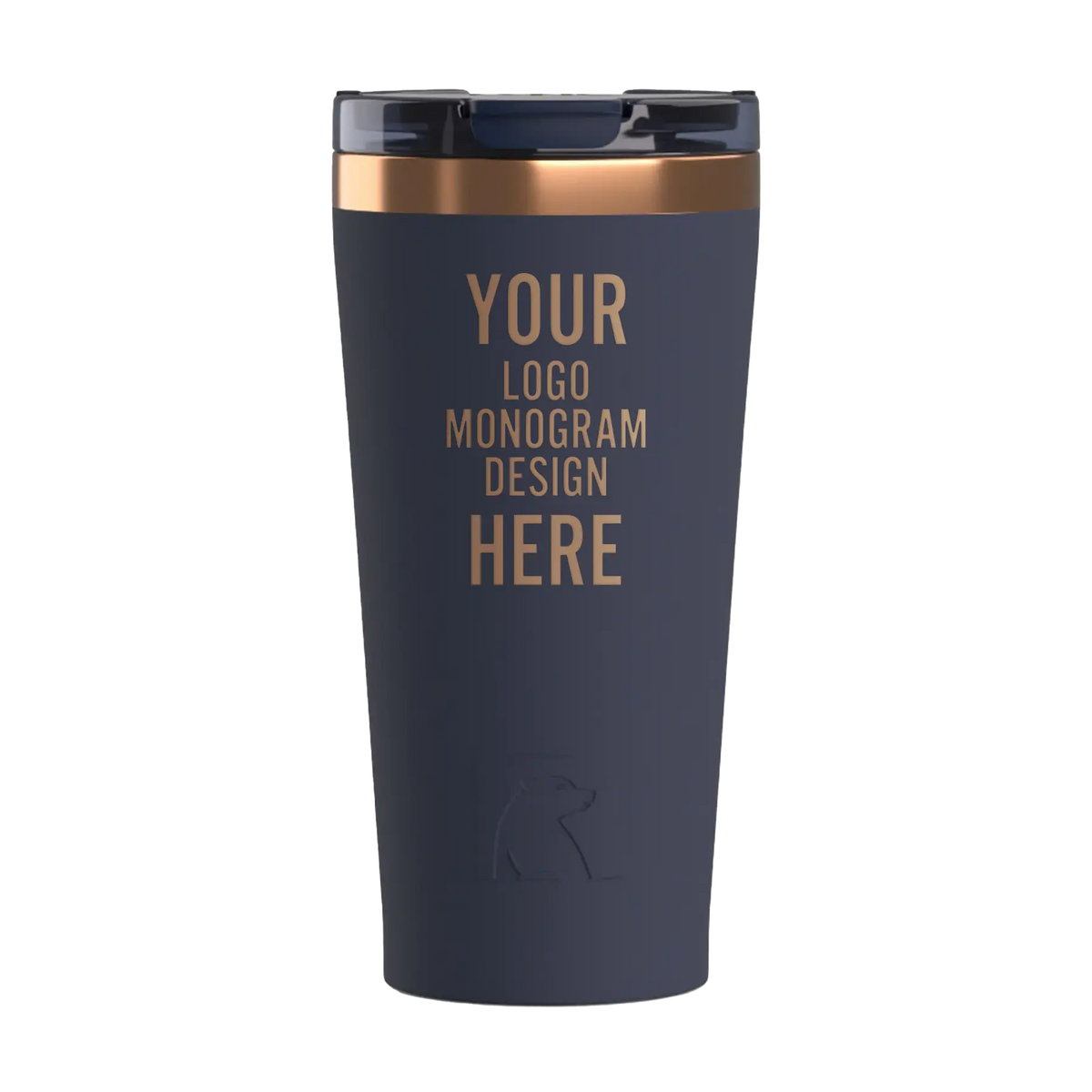 Personalized RTIC 18 oz Happy Hour Pint Tumbler - Dark Midnight Dust ...