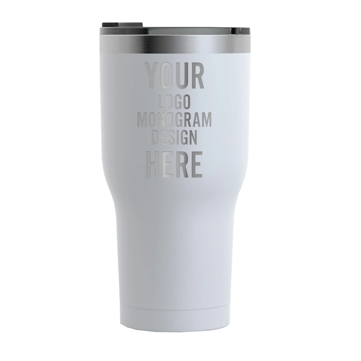 Personalized RTIC 30 oz Tumbler - Matte White | Iconic Imprint