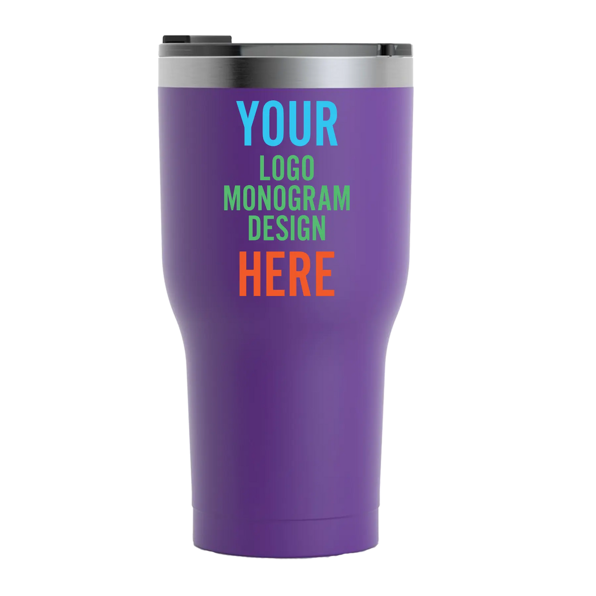 Personalized RTIC 30 oz Tumbler - Matte Majestic Purple | Iconic Imprint