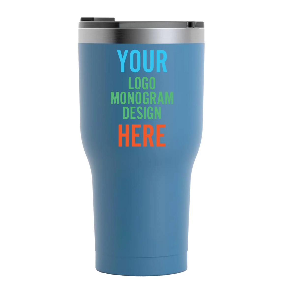 Personalized RTIC 30 oz Tumbler - Matte Slate Blue | Iconic Imprint