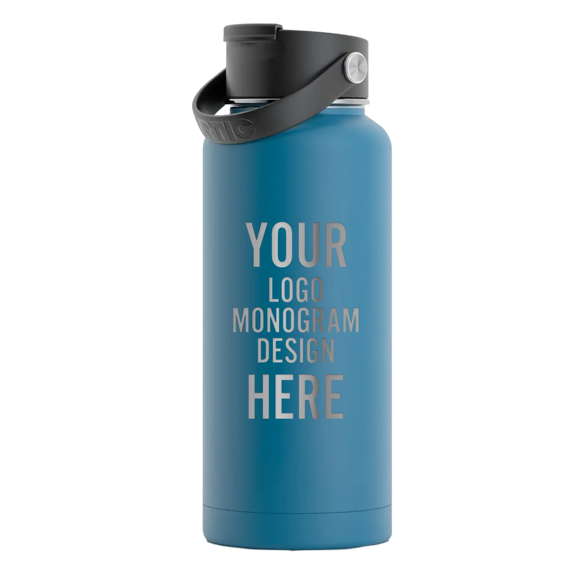 Personalized RTIC 32 oz Water Bottle - Matte Lake Blue | Iconic Imprint