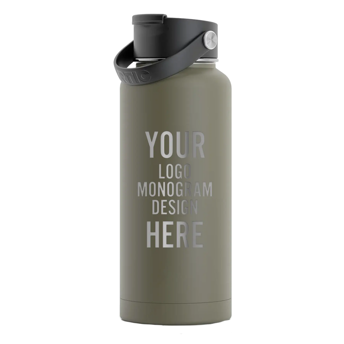 Personalized RTIC 32 oz Water Bottle - Matte Olive | Iconic Imprint