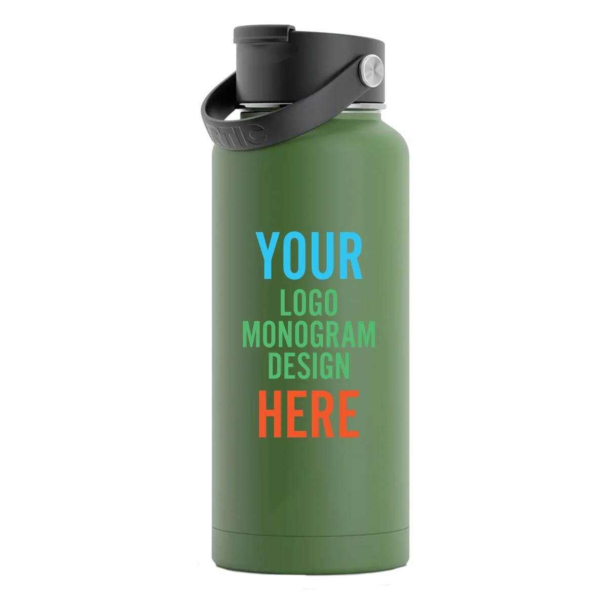 Personalized RTIC 32 oz Water Bottle - Matte Palm | Iconic Imprint