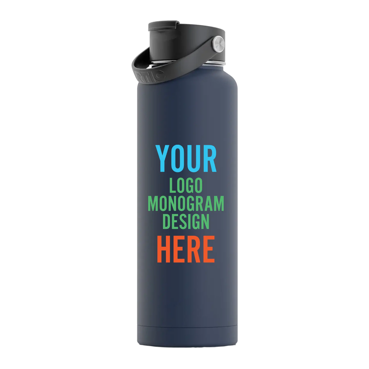Personalized RTIC 40 oz Water Bottle - Matte Navy | Iconic Imprint
