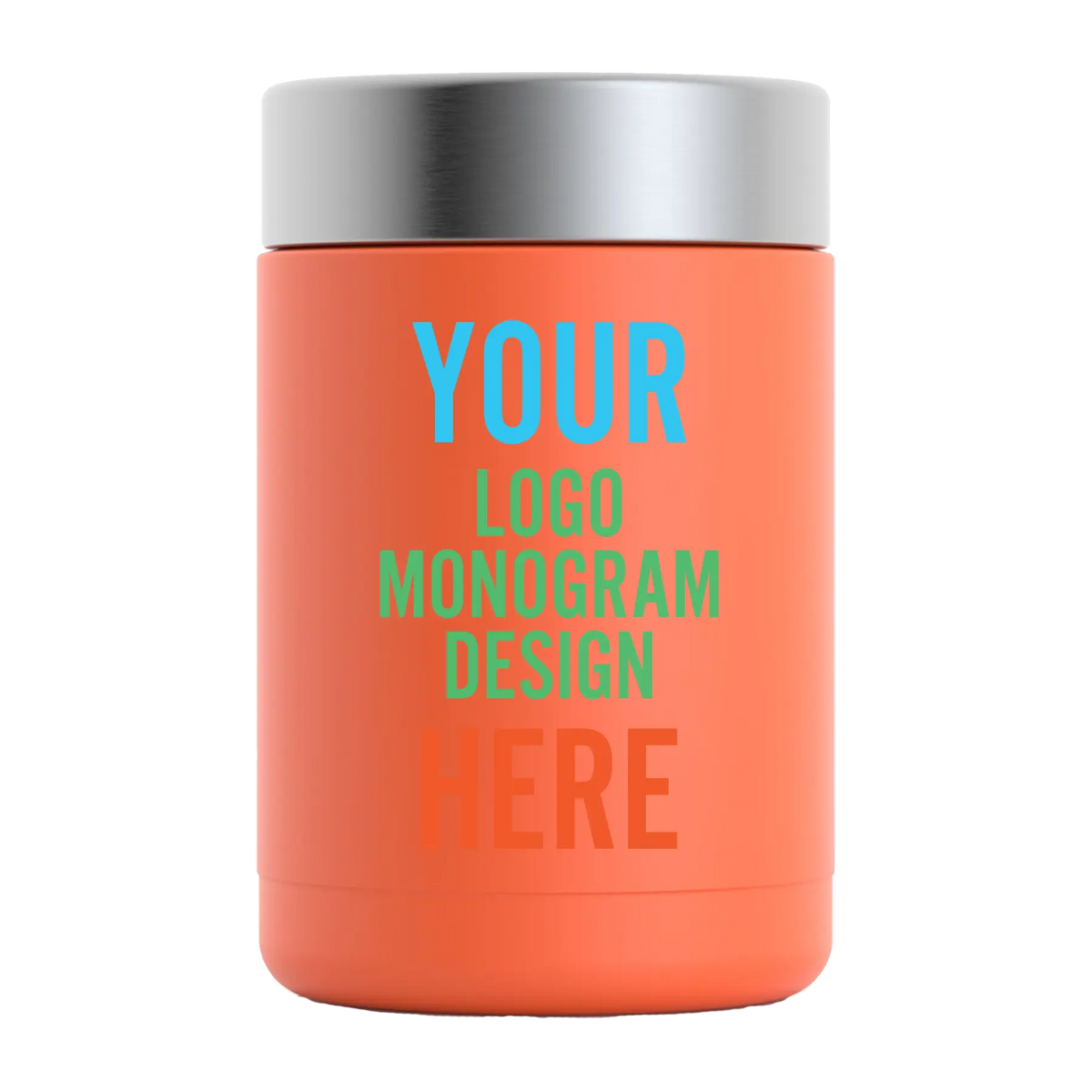 Personalized RTIC Can Cooler - Matte Orange | Iconic Imprint