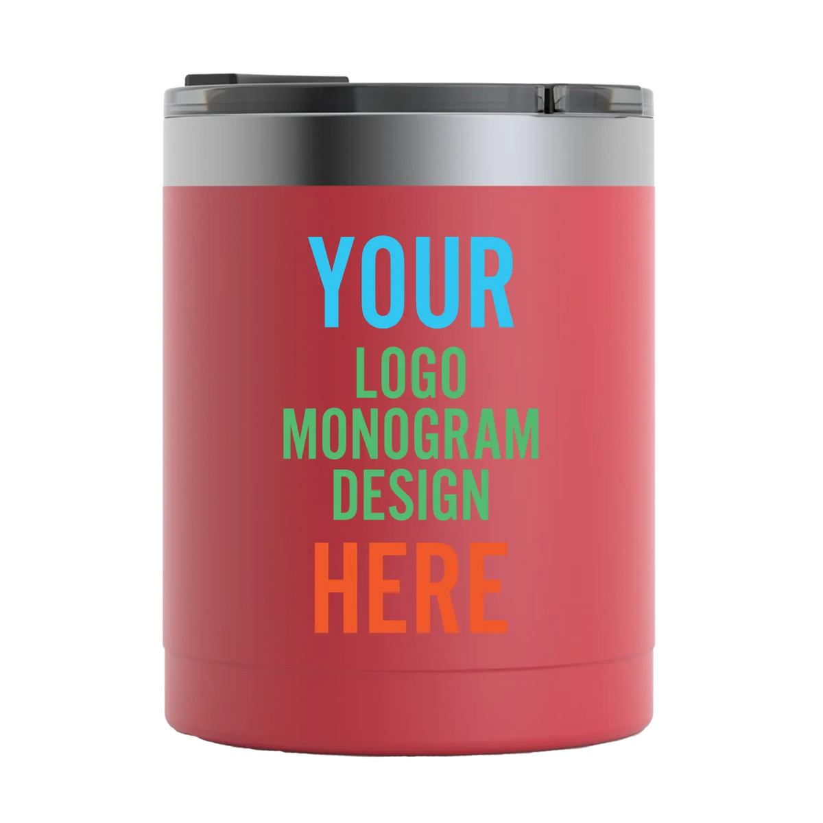 Personalized RTIC 12 oz Lowball Tumbler - Matte Brick | Iconic Imprint
