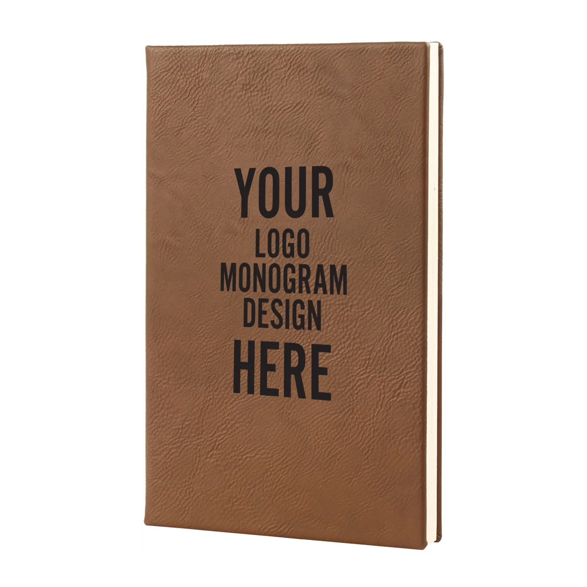 Personalized Leatherette Journal 5.25" x 8.25" (Lined Pages) - Dark ...