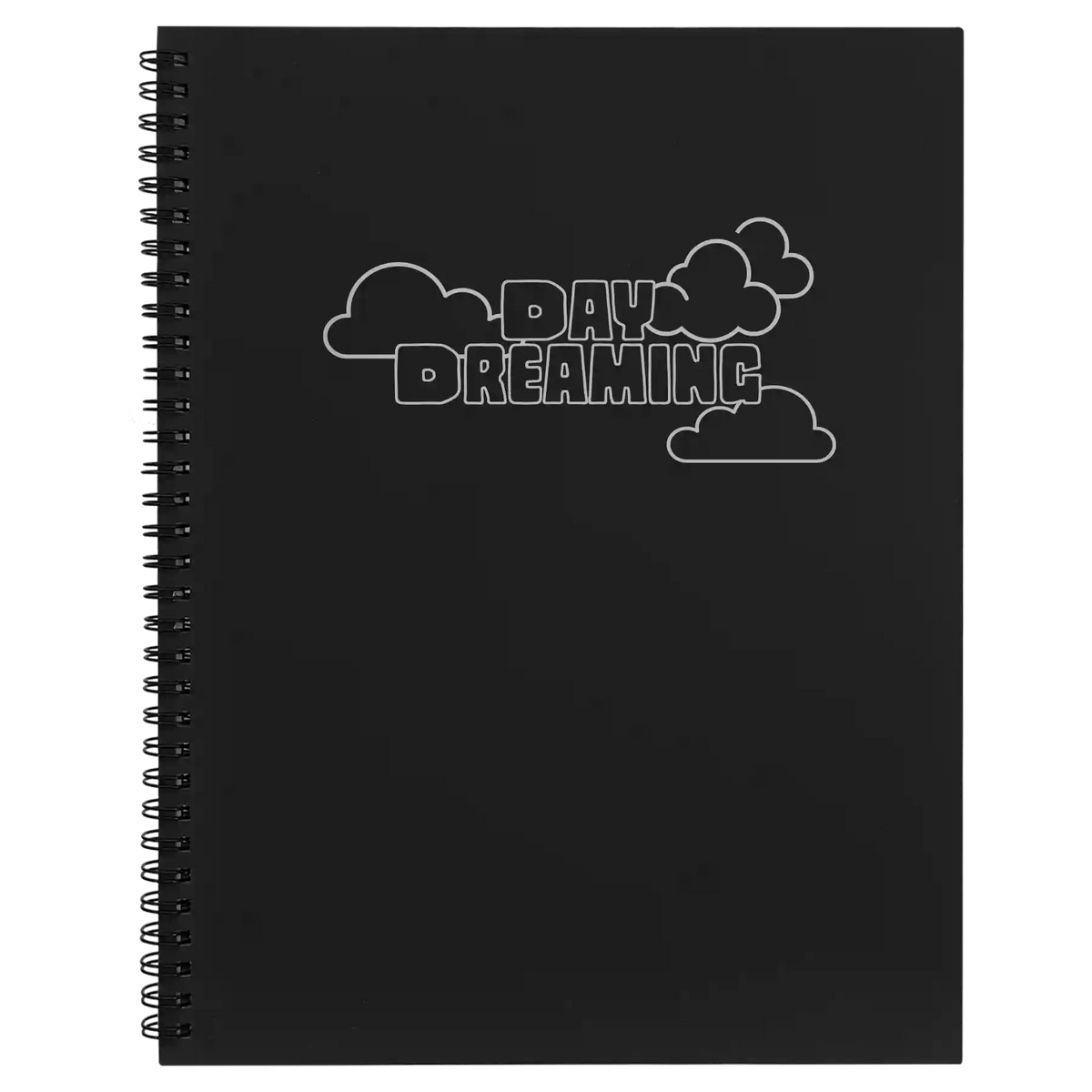 Personalized Day Dreaming Spiral Notebook (large) - Black | Iconic Imprint